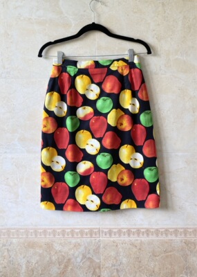 escada水果少女趣味印花半身裙