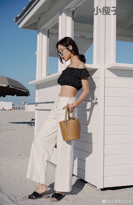 现货清仓 Everlane  Wide Leg Crop Pant A版棉质九分宽阔裤