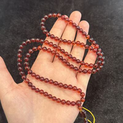 琥珀项链-约5mm-多样性发货- HL名- A7673