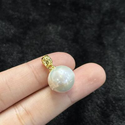 s925银淡水珍珠吊坠-多样性发货-约13mm-Y7993
