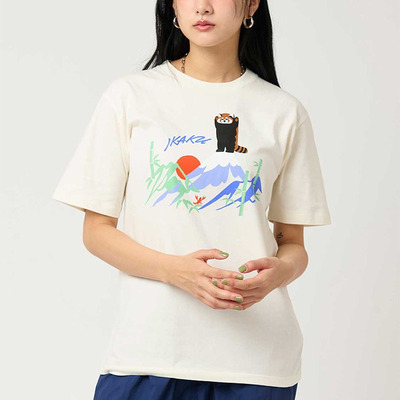 IKK小熊猫日出富士山中性tee