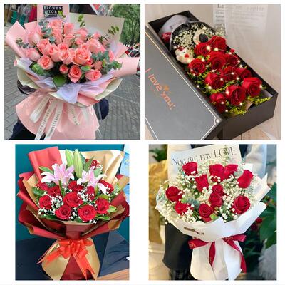 送益阳市桃江县安化县沅江市同城鲜花店碎冰蓝玫瑰送女友老婆生日