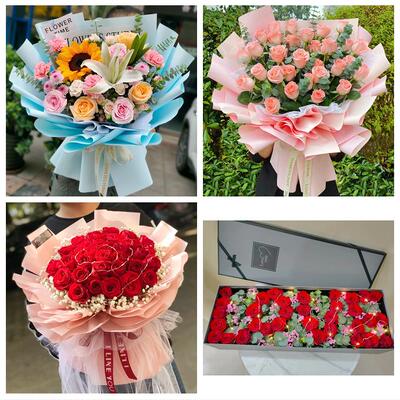 南充南部营山蓬安仪陇西充县同城鲜花店七夕表白订红玫瑰花束礼盒