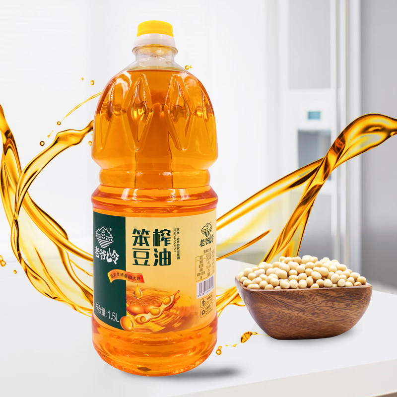 笨榨豆油1.5L非转基因大豆油家用食用油