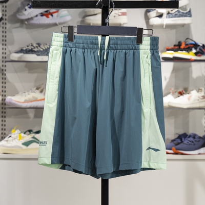 李宁男子短裤速干凉感运动短裤