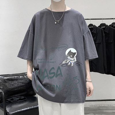 联名五分新款百搭恤男NASt