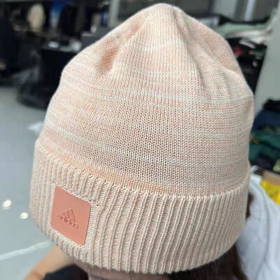 佳佳奥莱阿迪达斯Adidas小孩儿童针织保暖毛线防风帽子不退GH1572