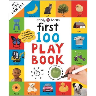 预订 单词启蒙绘本100词 英文启蒙 First 100系列 英文版 First 100 Play Book: A First 100 Words Wipe-Clean Activity Book:978