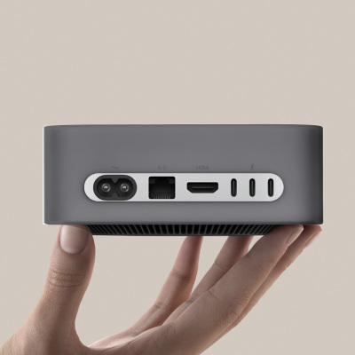 适用2024 Mac mini M4/M4pro硅胶保护套全包壳防摔便携壳软款配件