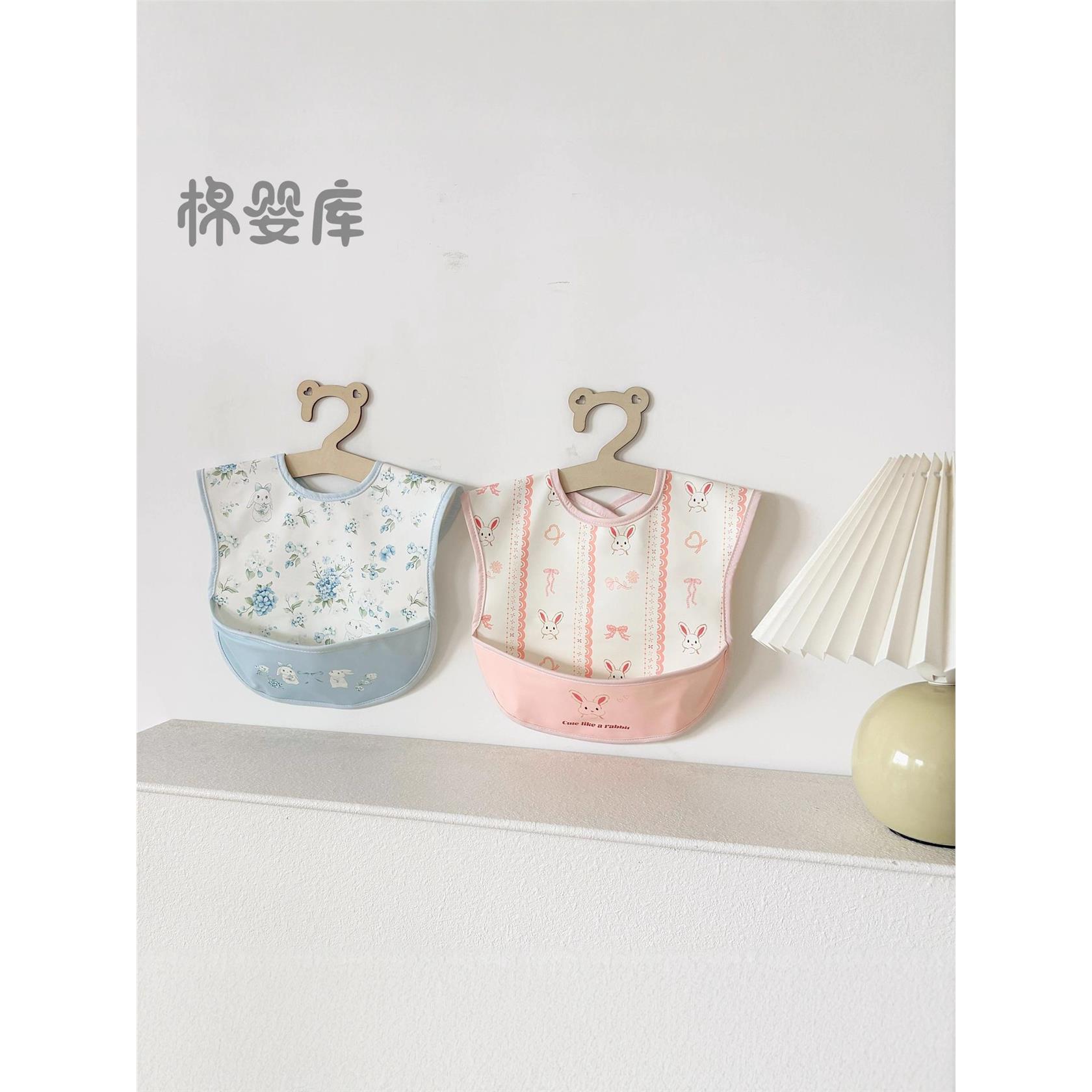 男女宝宝食饭兜防水防油防脏儿童吃饭围兜婴儿无袖辅食饭兜