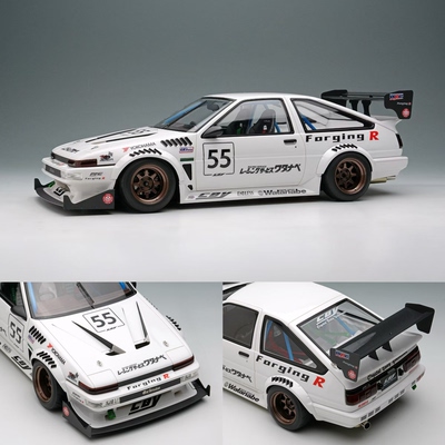 预售 Make up 1:18 丰田 AE86 Crystal Yokohama GT- APEX 车模