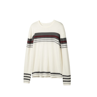 SoleMass Stripes 条纹撞色针织毛衣 男女百搭宽松基础打底上衣