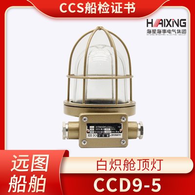 海星船用铜质白炽舱顶灯CCD9-5/5