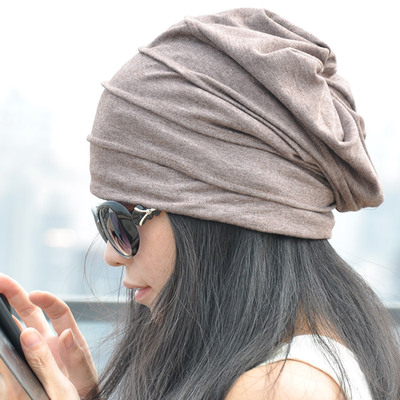 网红头巾帽户外女士堆堆帽