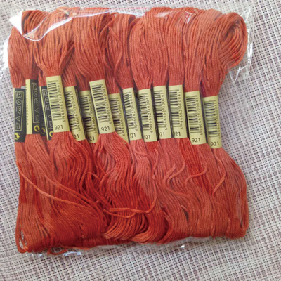 十字绣绣线 921线号10支每支8米6股补配线鞋垫刺绣戳戳乐棉线包邮