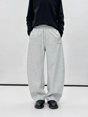 美式简约百搭松紧腰针织休闲裤男