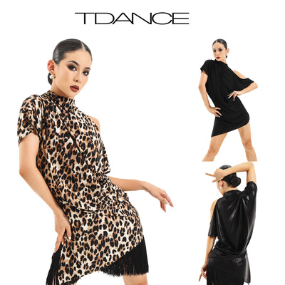 TDANCE宽松漏肩连衣裙