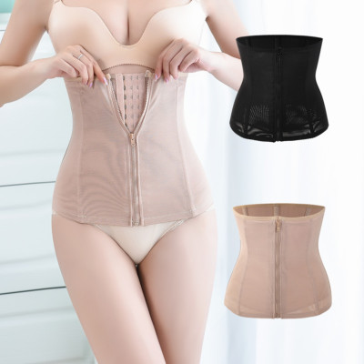 waist trainer cincher 跨境拉链排扣束腰女收腹带塑形产后