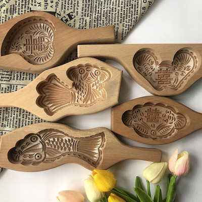 金鱼凹底面食品卡子糕点模具鲤鱼