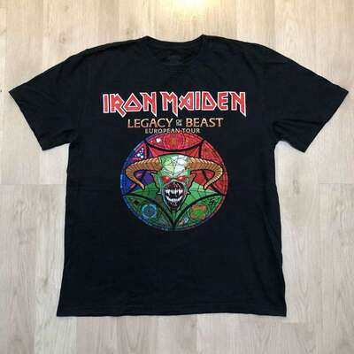 铁娘子乐队复古高街纯棉短袖T恤