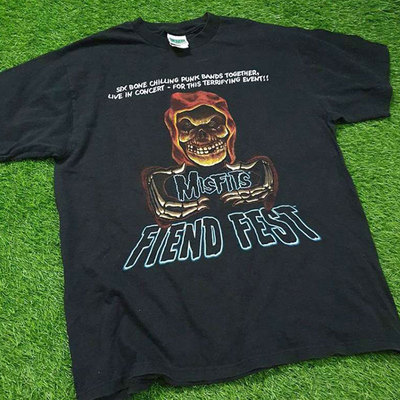 misfits硬核朋克乐队纯棉短袖T恤