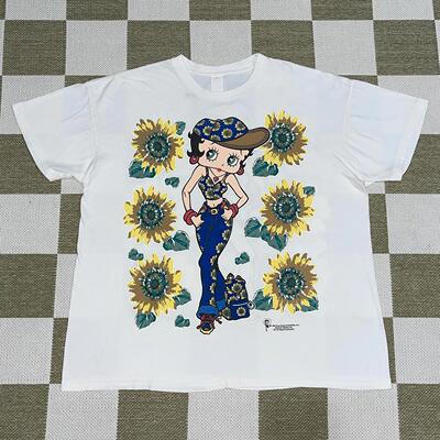 贝蒂娃娃古着VTG高街纯棉短袖T恤