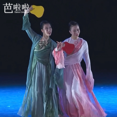 古典舞青蛇白蛇临湖踏春舞蹈服