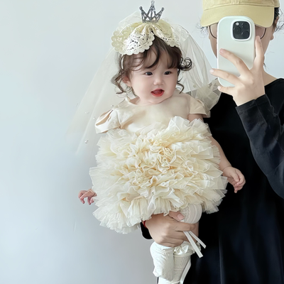 其他蛋糕裙女童缎公主裙