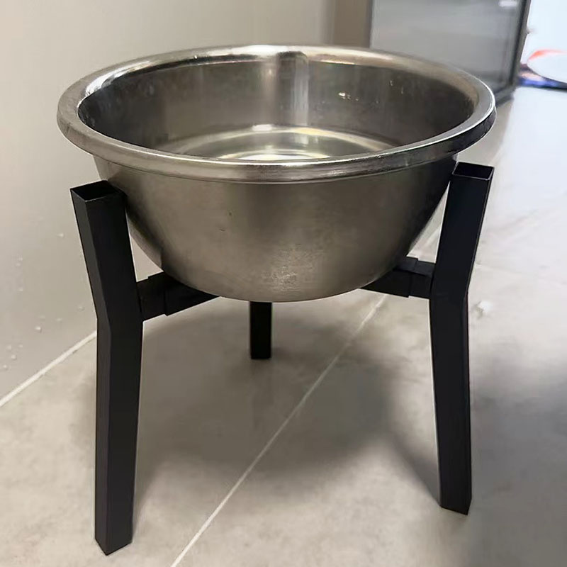 小猫小狗专用三角食盆架金属伸缩护颈增高托架
