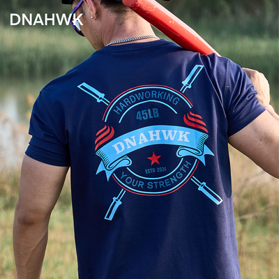 DNAHWK简约百搭短袖男士凉感T恤