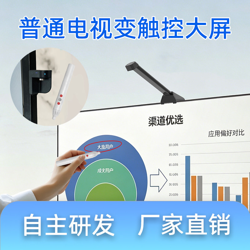 天绘电视触控电视电脑一体电子白板会议老师教学培训电视改触摸屏