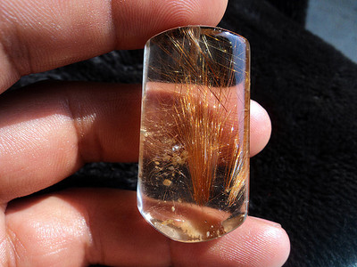 中国水晶矿石天然钛晶无事牌吊坠