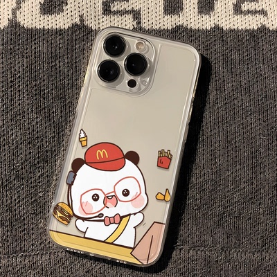 适用16PLUS手机壳iPhone12情侣麦当当一二布布VIVOX200S透明软13可爱17ProMax荣耀POWER苹果15卡通OPPOReno14