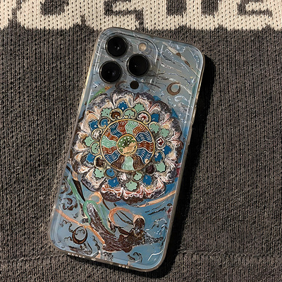 敦煌飞天NOVA13苹果12ProMax透明软荣耀300Ultra手机壳14Plus适用iPhone16E艺术小米15创意K80个性PURA70小众
