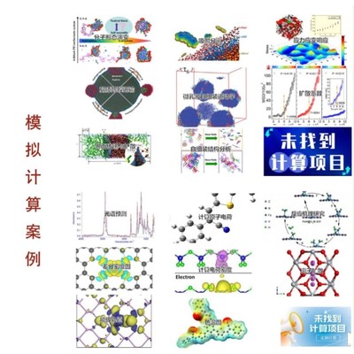 化学生物材料医学模拟计算第一性原理DFT分子动力学模拟有限元CFD