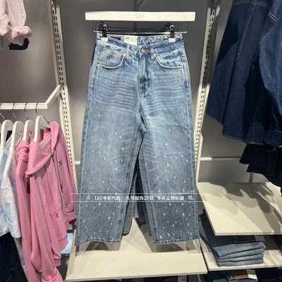 Lee女士2025春夏款428阔腿牛仔裤