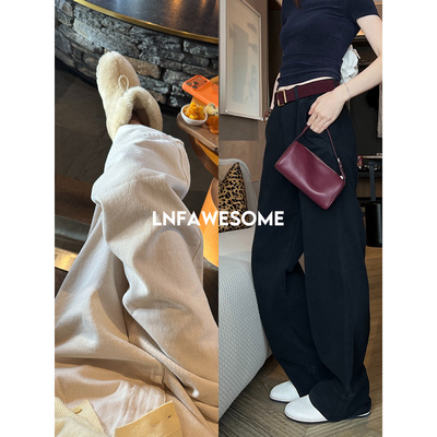 简约百搭直筒长裤休闲裤