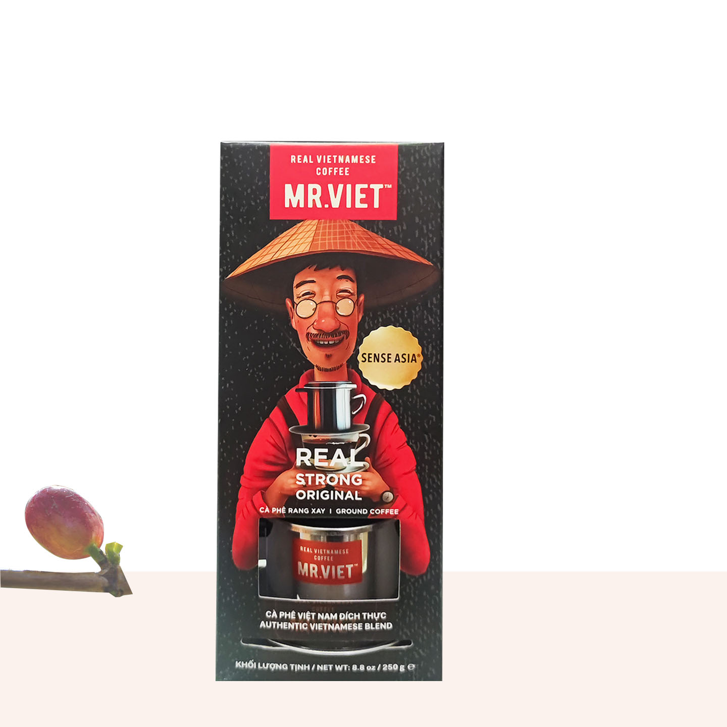 MRVIET越南先生浓咖啡粉粗研磨滴漏咖啡套装250g地道滴漏风味