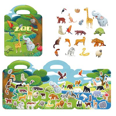 1 PCS Reusable Sticker Books for Kids 2-4 Cute Static  Adhes