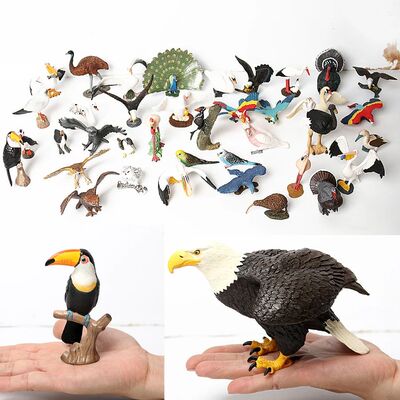 Simulated Bald Eagle Owl pelican Parrot Swan Birds Hand Pain