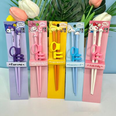 Kawaii  Hello Kitty Chopsticks Anime Cinnamoroll Kuromi Kids