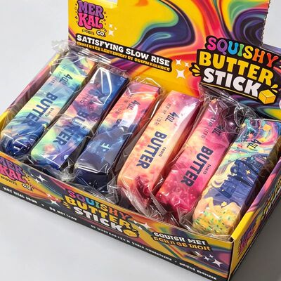 1/16PCS Starry Sky Butter Sticks Squishy Stress Ball Fidget