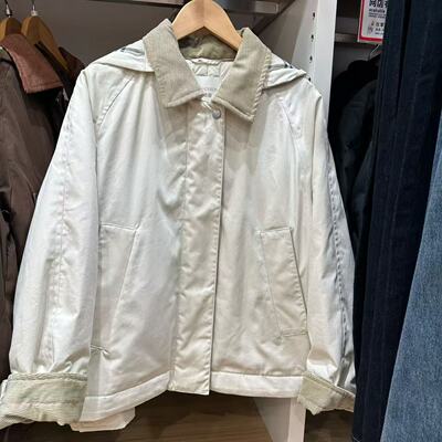 合作款/女装空气棉服短茄克/夹克25秋冬新款宽松工装外套 479764