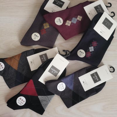 鹿人桑蚕丝男袜莫代尔无骨接缝