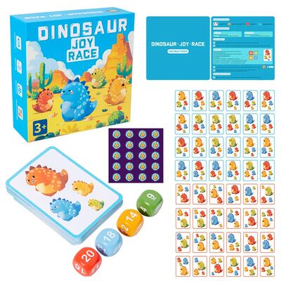 Wooden Animal Joy Race Games Board Puzzles Montessori Educat