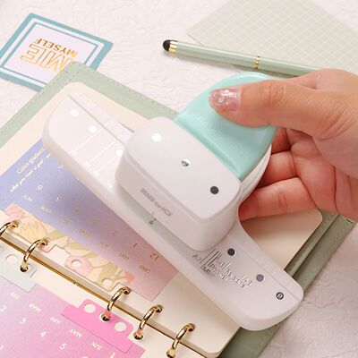 1PC 3 Hole Paper Puncher Loose Leaf Hole Punch Daily Planner