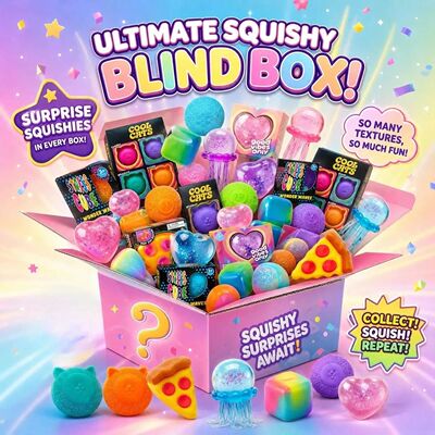 100+ Pieces Assorted Squishy Figures Blind Box Surprise Toy