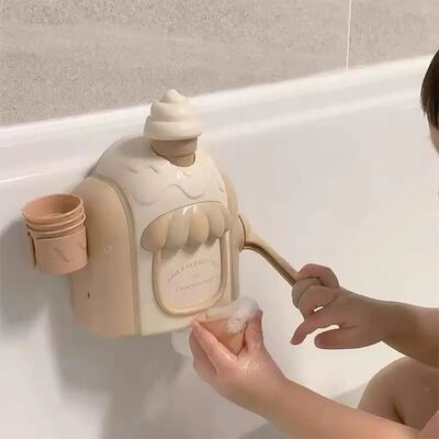 Ice Cream Foam Machine Car Bath Toys Toddler Ice Cream Maker