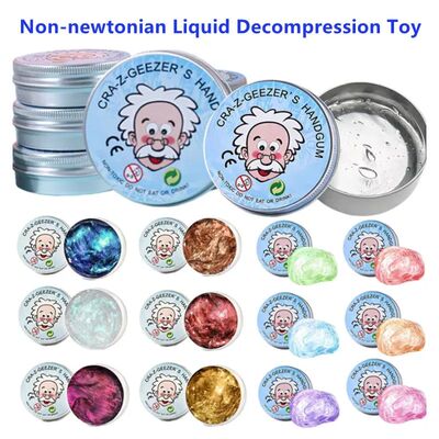 Reusable Putty Liquid Crystal Bouncy Slime Toy Kid Safe Mud
