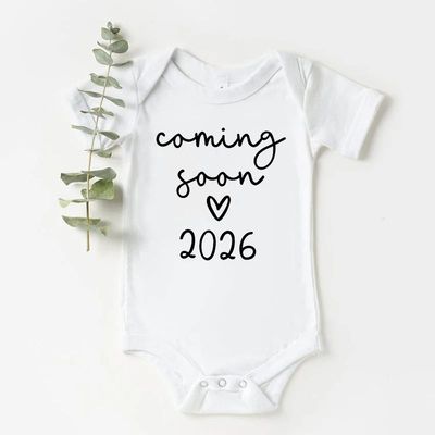 Coming Soon 2026 Baby Announcement Clothes born Baby Bodysui